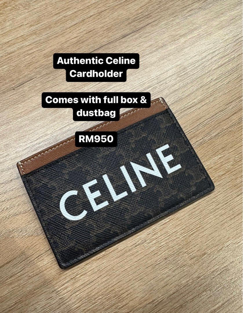 Authentic Celine Signature Card Holder, Men's Fashion, Watches ...