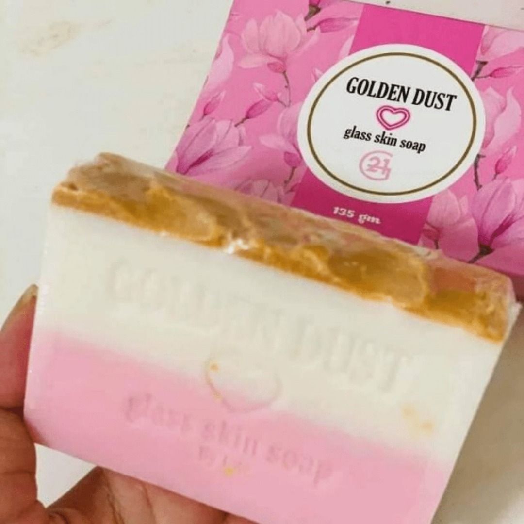 Authentic G21 Golden Dust Glass Skin Soap 135 grams, Beauty & Personal ...