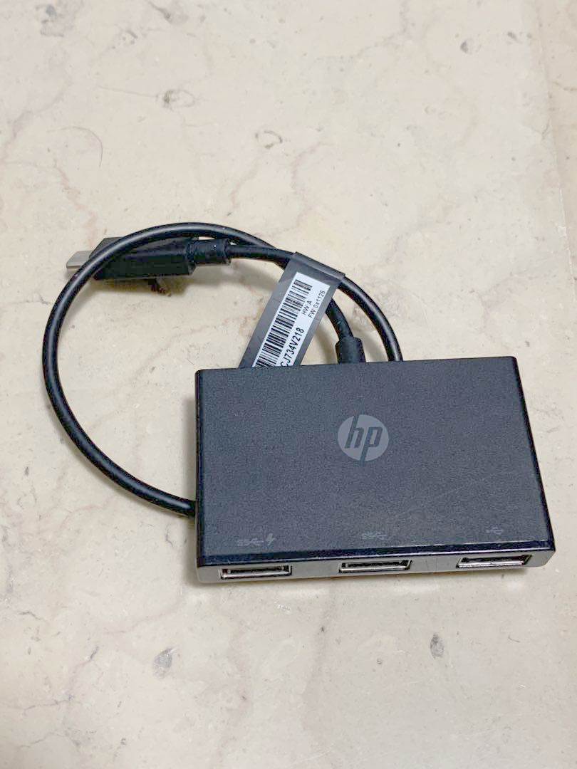 (Authentic) HP USB C to USB A hub, Computers & Tech, Parts ...