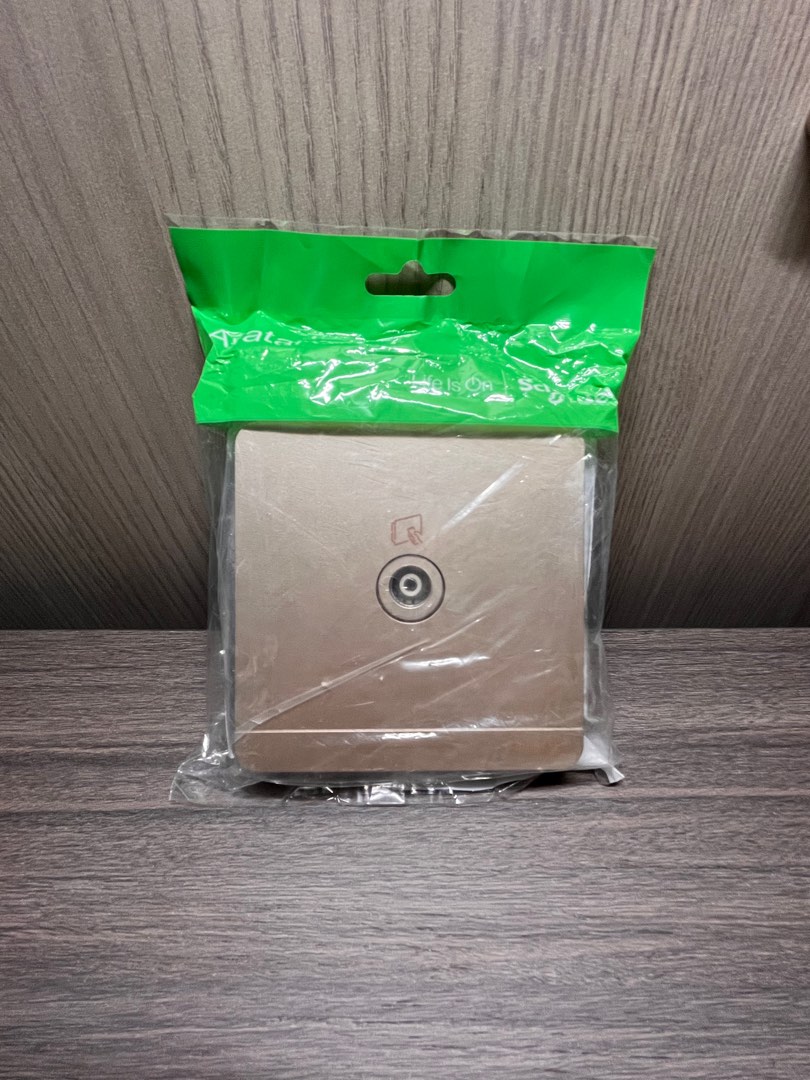 AvatarOn TV Socket Master 75 Ohm Wine Gold - E8331TVM_WG_C5, 家庭電器, 轉插器及 ...