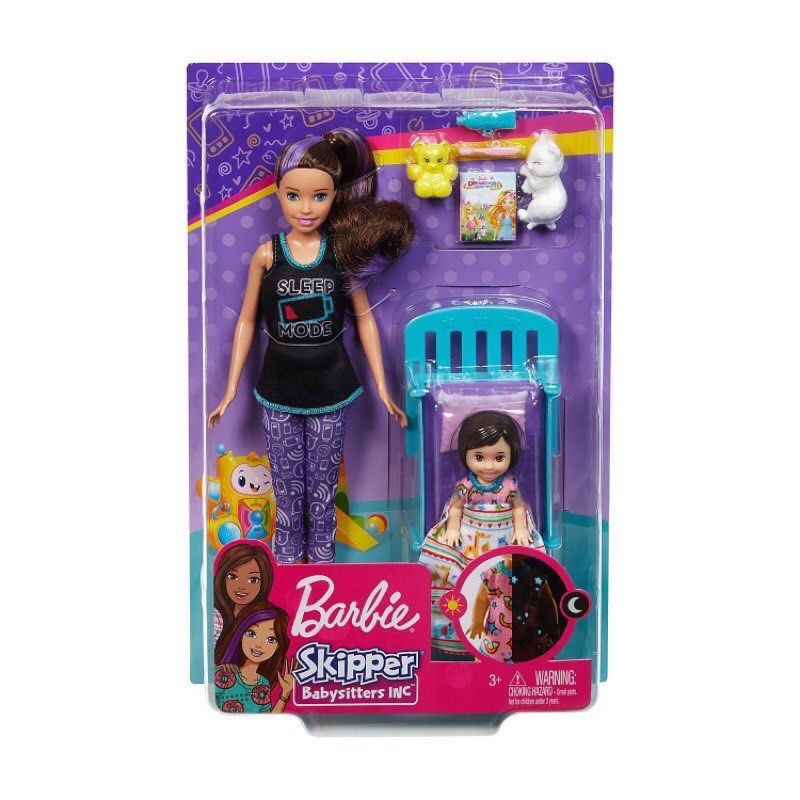 Barbie Skipper Babysitters Inc. Bedtime Playset Original Mattel Toddler ...