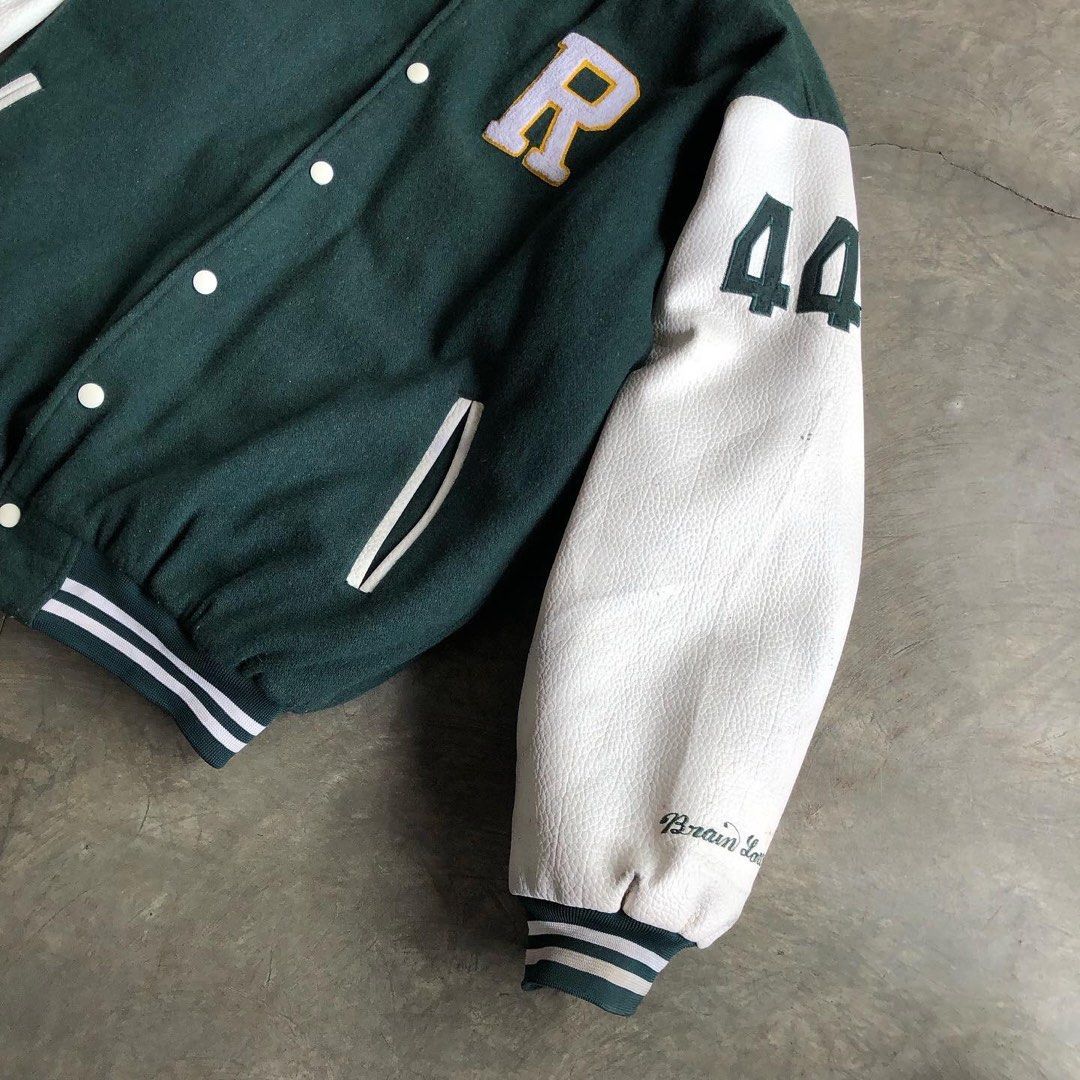 Harga nett Baseball Jacket Vintage Varsity Baseball INHA Univ Lather ...