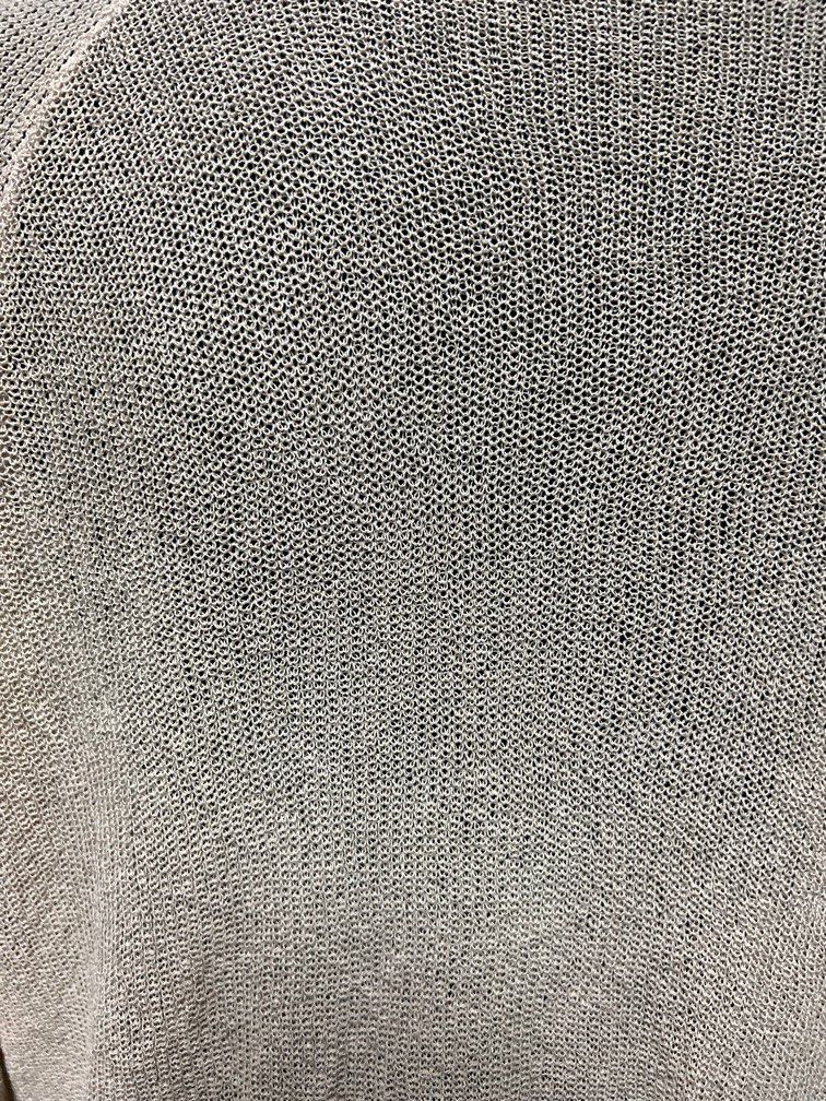 Beige Mesh Soft net beach cover up top seethrough Sheer, Women's ...