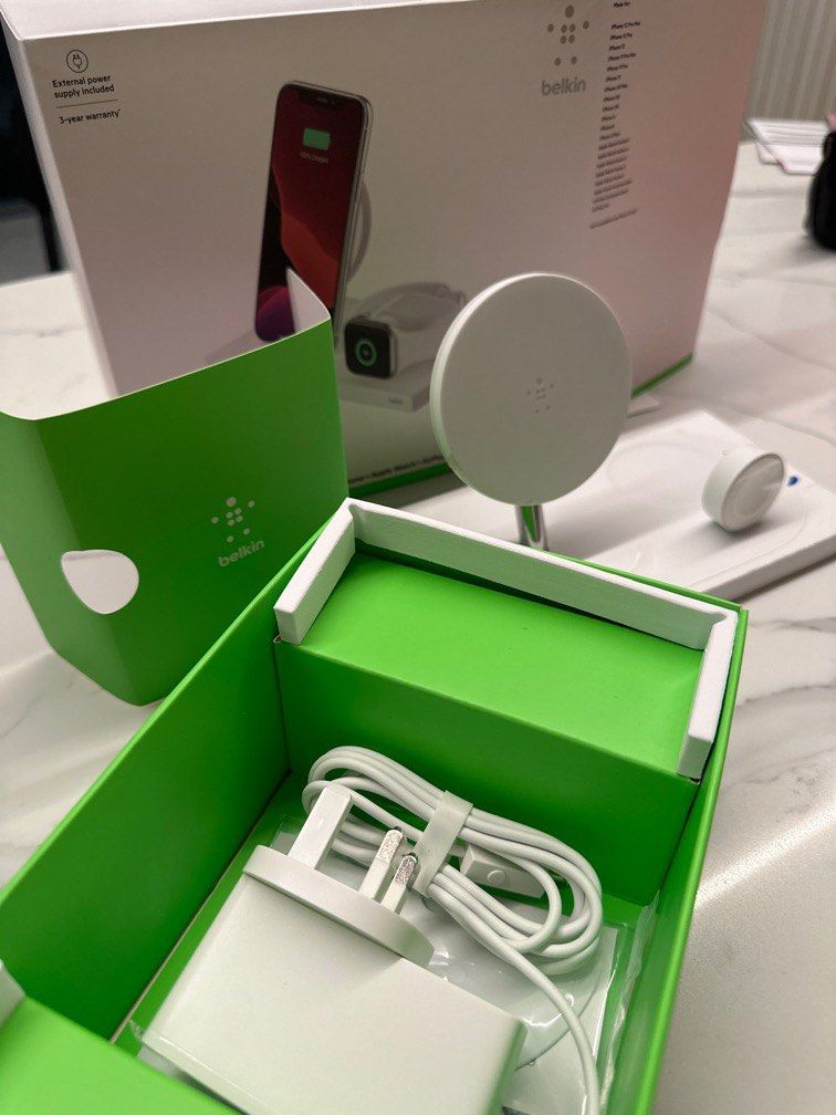 Belkin 3-in-1 Boost Charge Wireless Charger, Mobile Phones & Gadgets ...