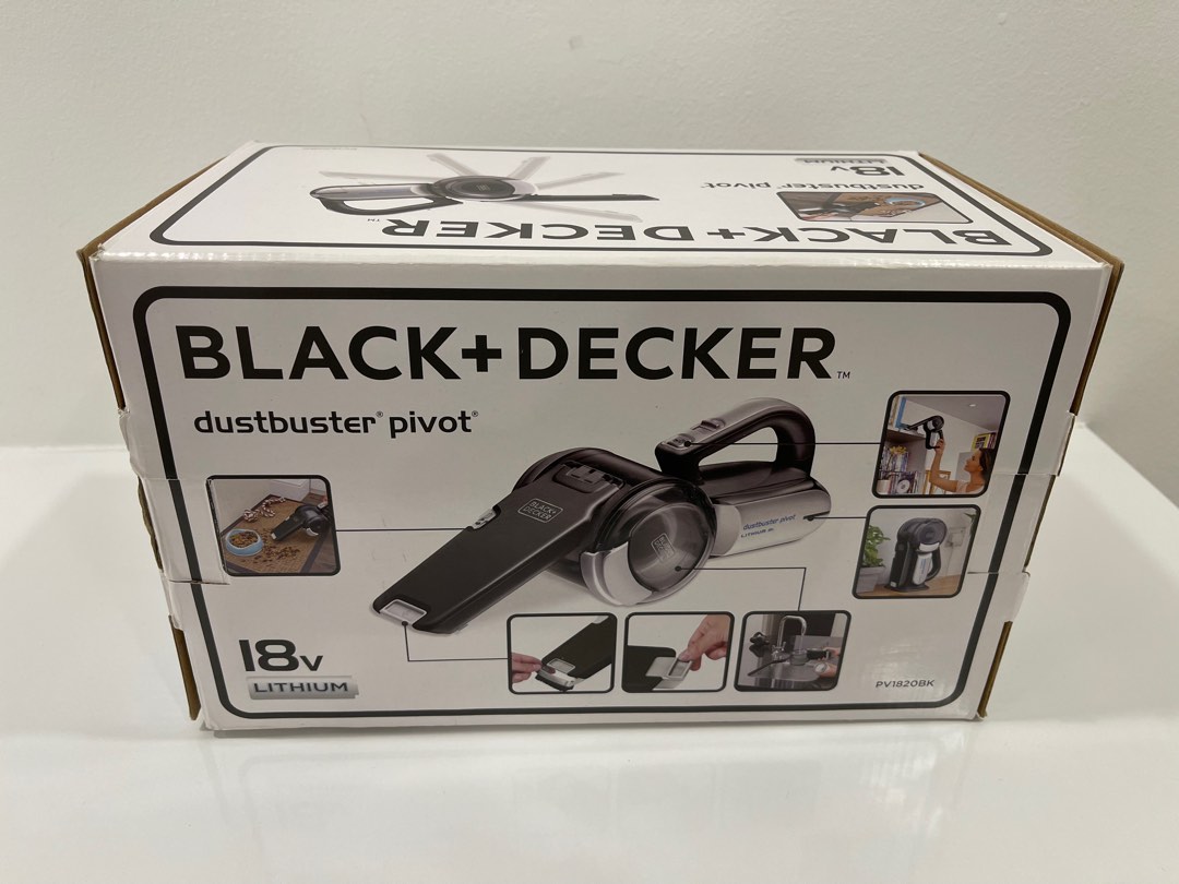 Black + Decker DustBuster Pivot PV1820BK, TV & Home Appliances, Vacuum ...