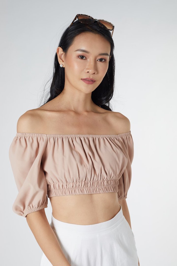 BLAIRWEARS Freya Top in Nude Pink, Women's Fashion, Tops, Blouses on Carousell