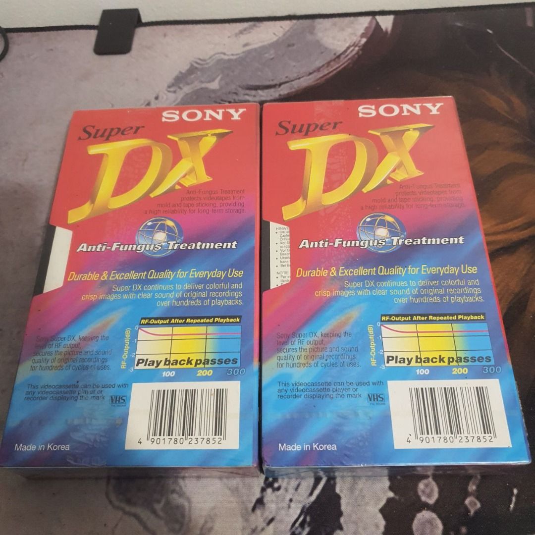 Blank VHS: Sony Super DX E-180 Bundle, Audio, Other Audio Equipment on ...
