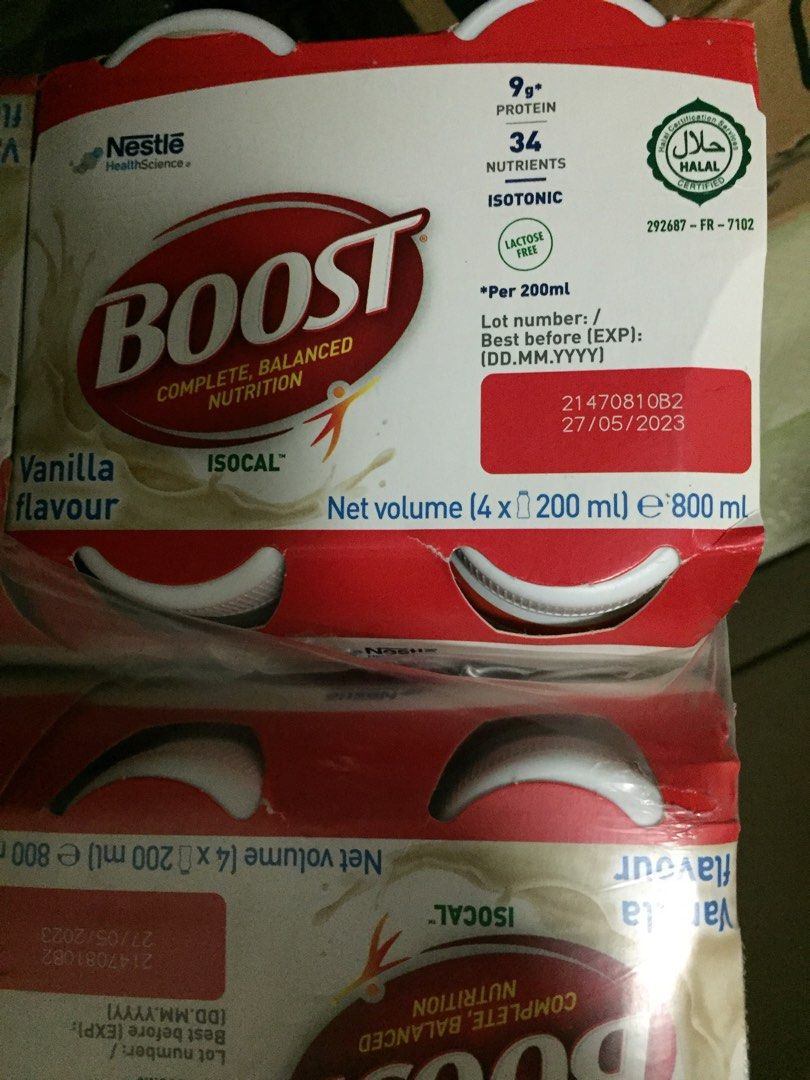 BOOST ISOCAL 200ml (exp 05/2023), Health & Nutrition, Health ...
