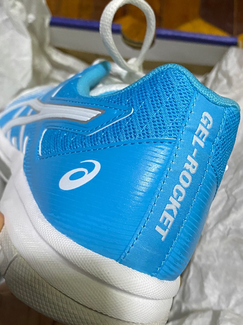 BRAND NEW Asics Gel Rocket 9 White/Aquarium Volleyball Shoes, Women's ...