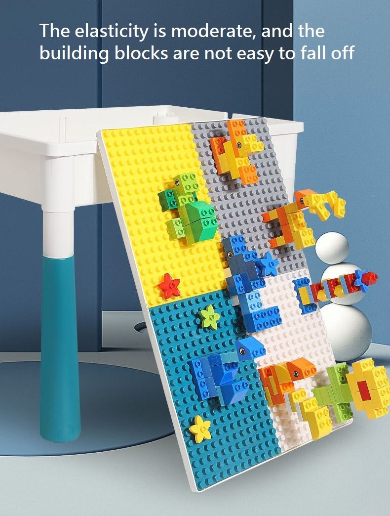 Brand New Building Blocks Set Toddler Activity Center Kids Table Chair ...