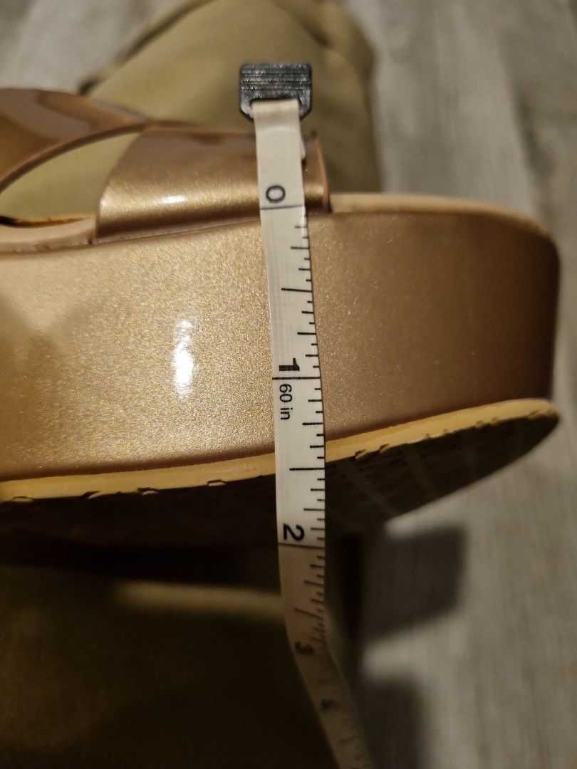 Bronze Platform Shoe, Women's Fashion, Footwear, Wedges on Carousell