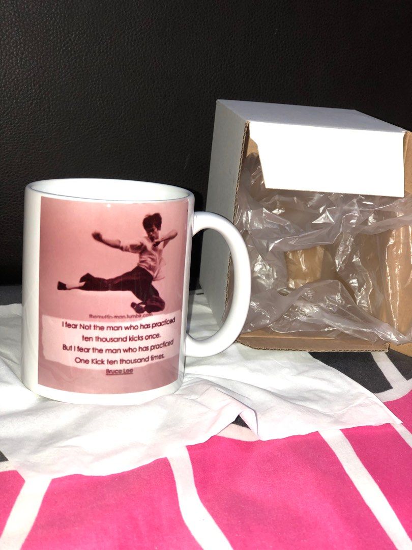Bruce lee mug/ mug printing/customise, Furniture & Home Living ...