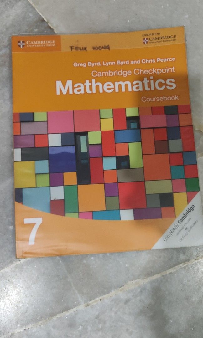 Cambridge Checkpoint Mathematics Coursebook Y7, Hobbies & Toys, Books ...