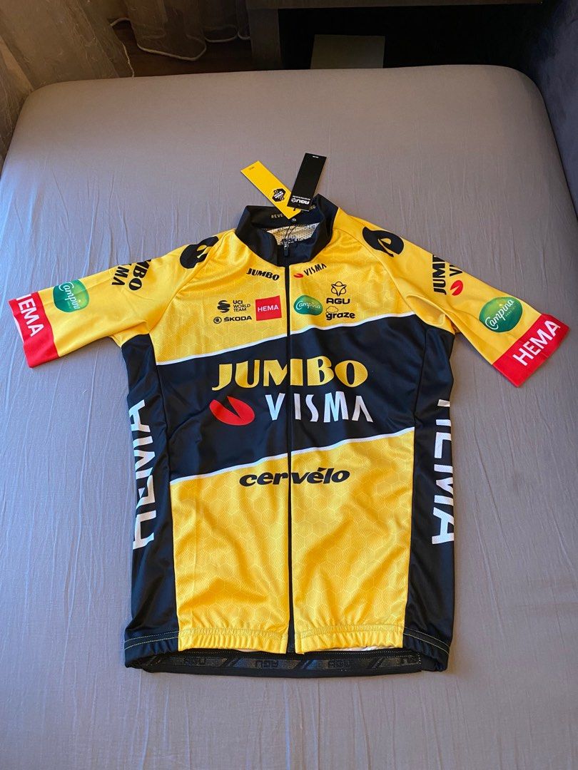 Team Jumbo Visma Authentic Cervelo Jersey and Bib Shorts, Sports ...