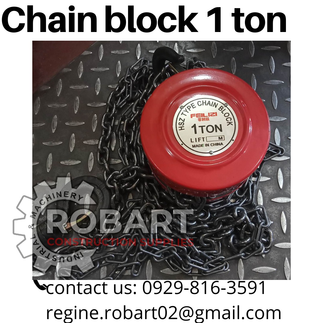 Chain block 1 ton, Commercial & Industrial, Construction Tools ...