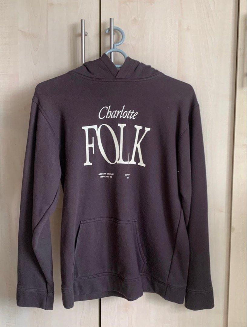 CHARLOTTE FOLK Modern Vintage Hoodie in Chocolate, Women's Fashion ...