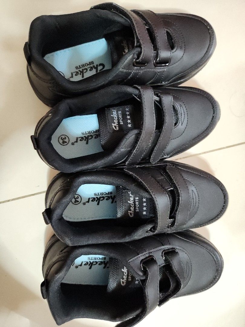 Checker School shoes, Babies & Kids, Babies & Kids Fashion on Carousell