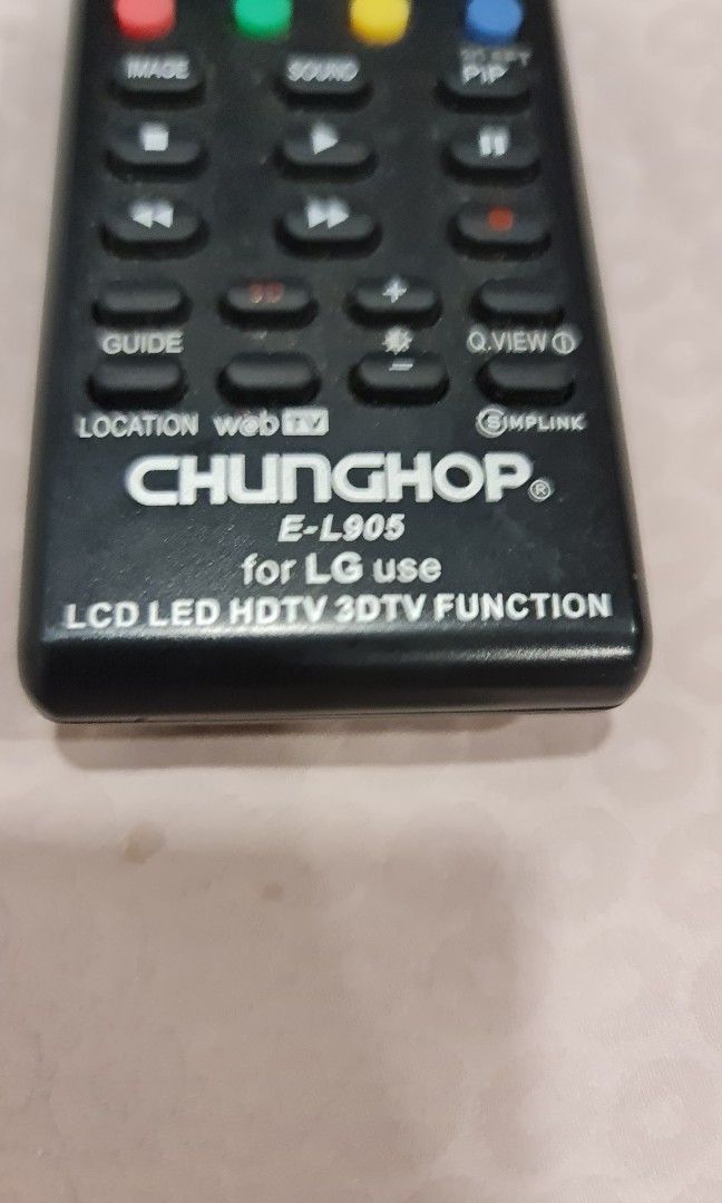 Chungchop Universal Remote E-L905, TV & Home Appliances, TV ...