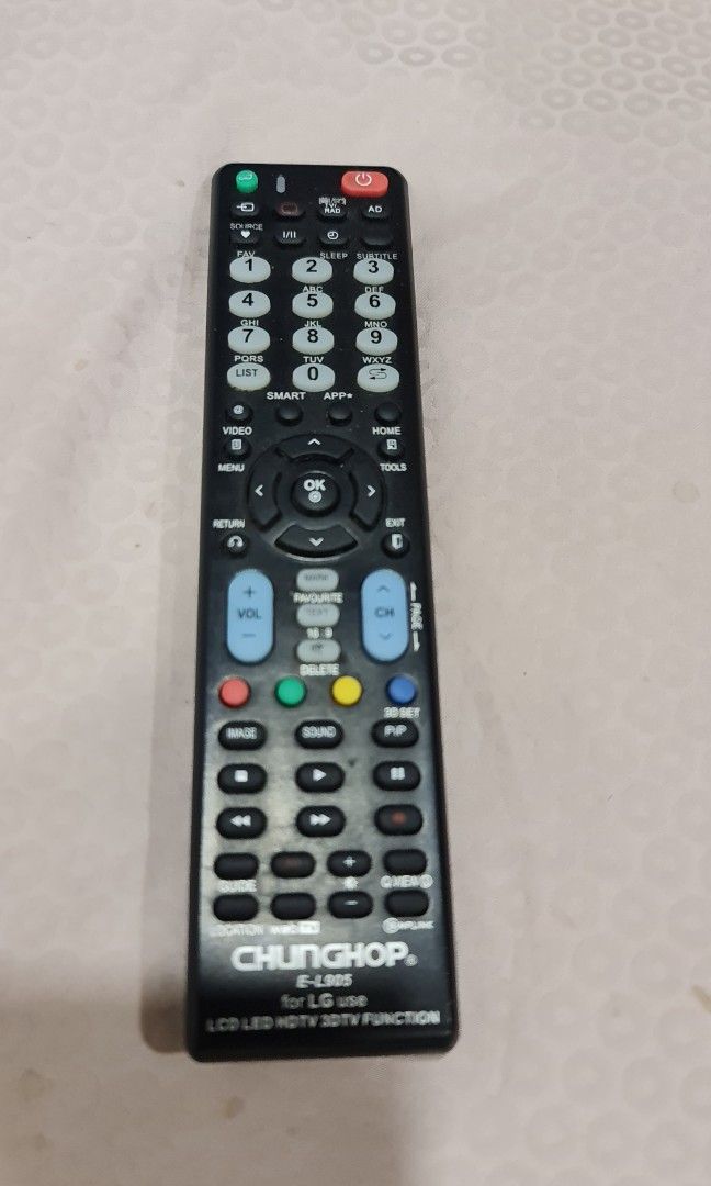 Chungchop Universal Remote E-L905, TV & Home Appliances, TV ...