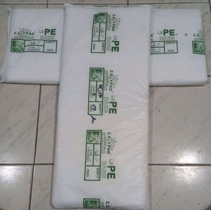 CLEAR PLASTIC BAGS Polyethylene (PE) 25x50 (Calypso) Bandilan ng Gulay ...