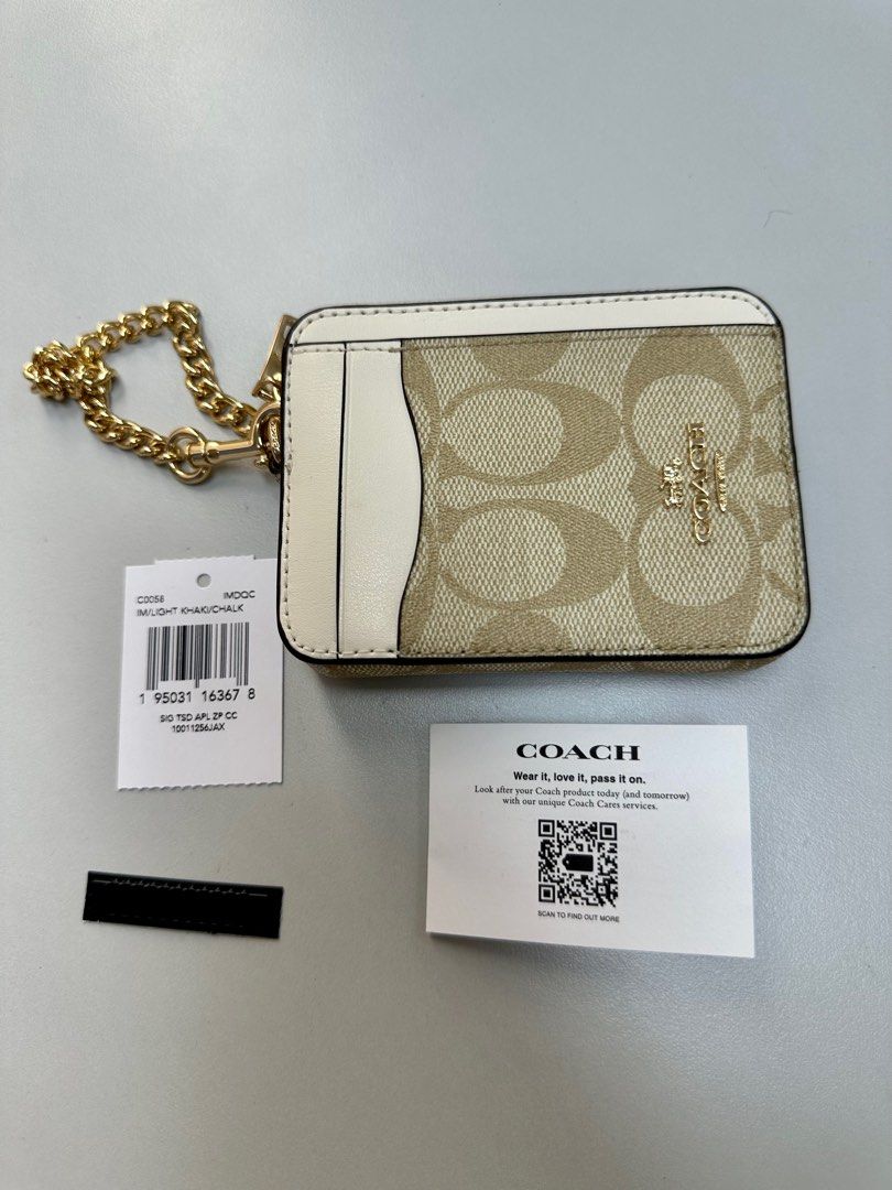 Coach chain Card Case, Luxury, Bags & Wallets on Carousell