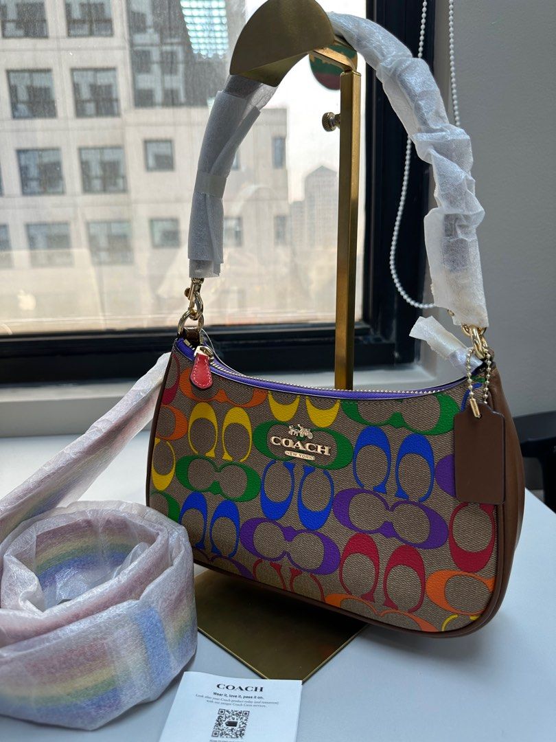 Coach Terri Rainbow Crossbody, Luxury, Bags & Wallets on Carousell