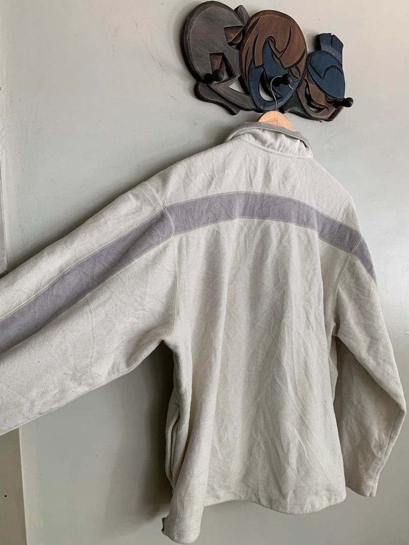 Cream Fleece Jacket, Men's Fashion, Coats, Jackets and Outerwear on ...