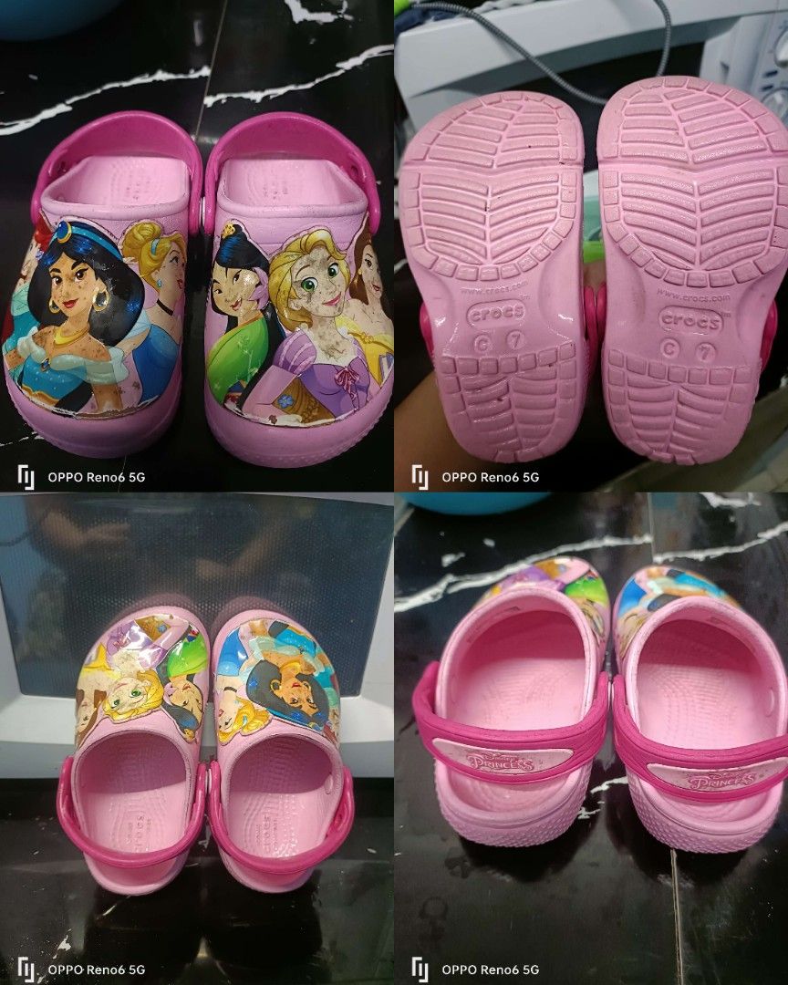 Crocs disney princess, Babies & Kids, Babies & Kids Fashion on Carousell