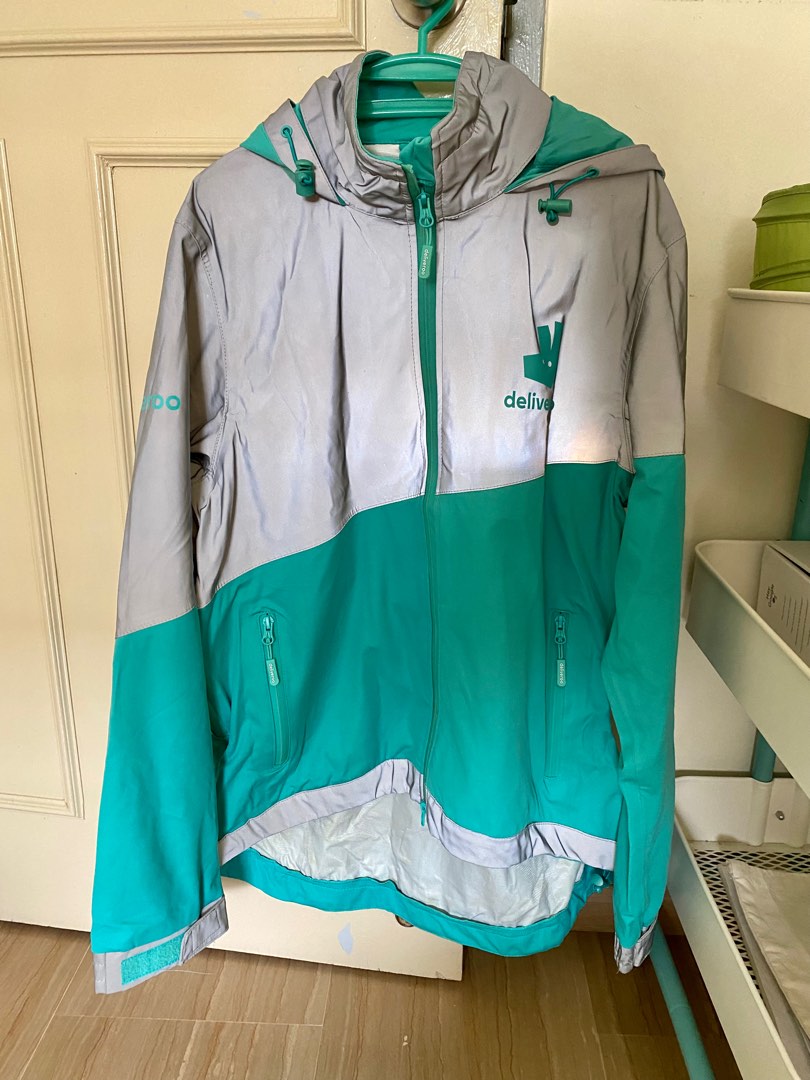 Deliveroo Jacket/Windbreaker (L Size), Motorcycles, Motorcycle Apparel ...
