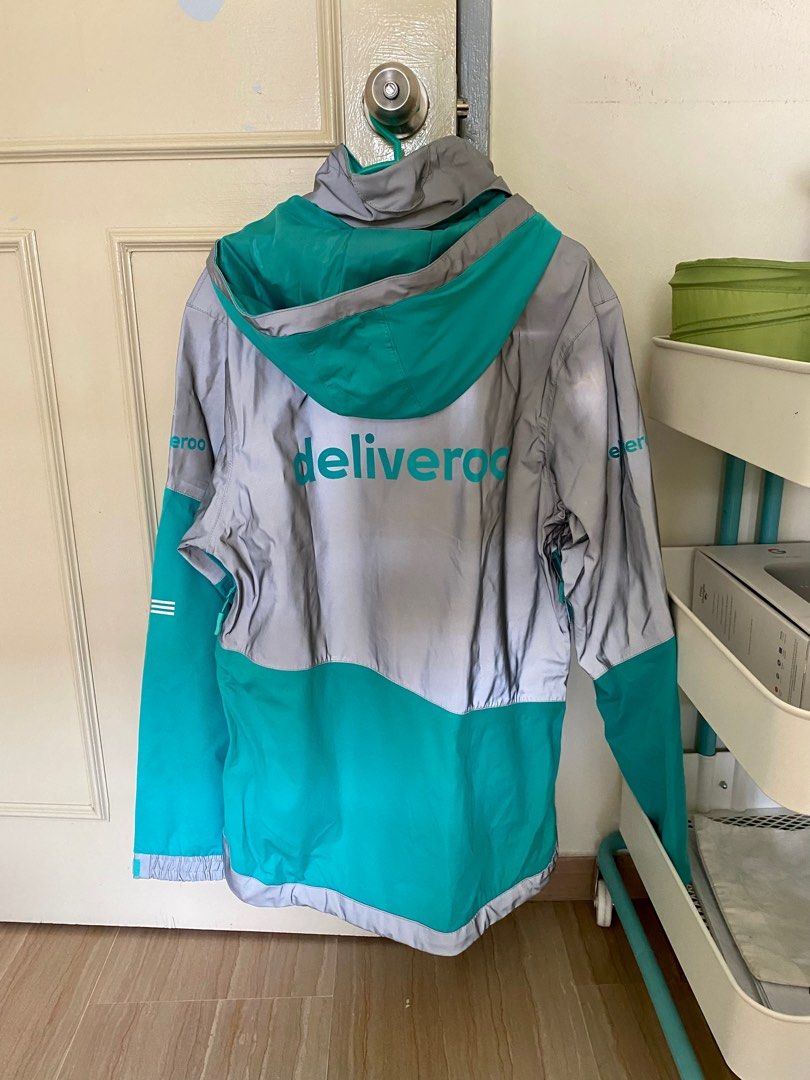 Deliveroo Jacket/Windbreaker (L Size), Motorcycles, Motorcycle Apparel ...