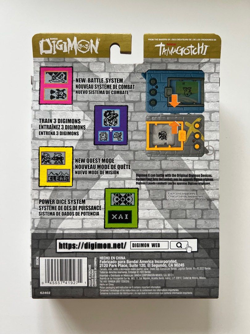 Digimon X (Metallic Grey & Gold), Hobbies & Toys, Toys & Games on Carousell