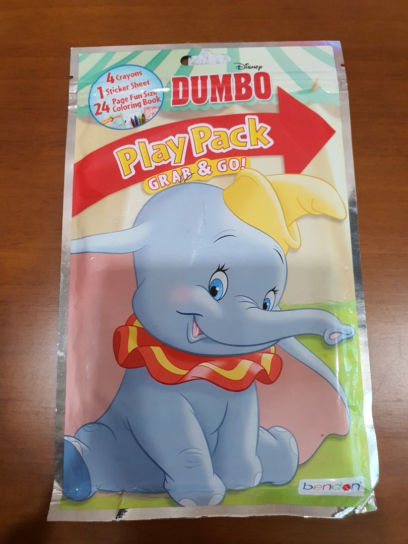 Disney Dumbo sticker color play set zipper bag, Hobbies & Toys, Toys ...