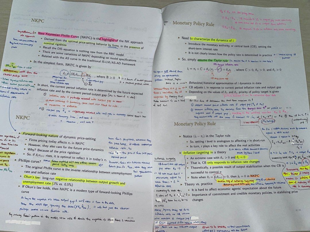 EC4307 Annotated Printed Notes, Hobbies & Toys, Books & Magazines ...