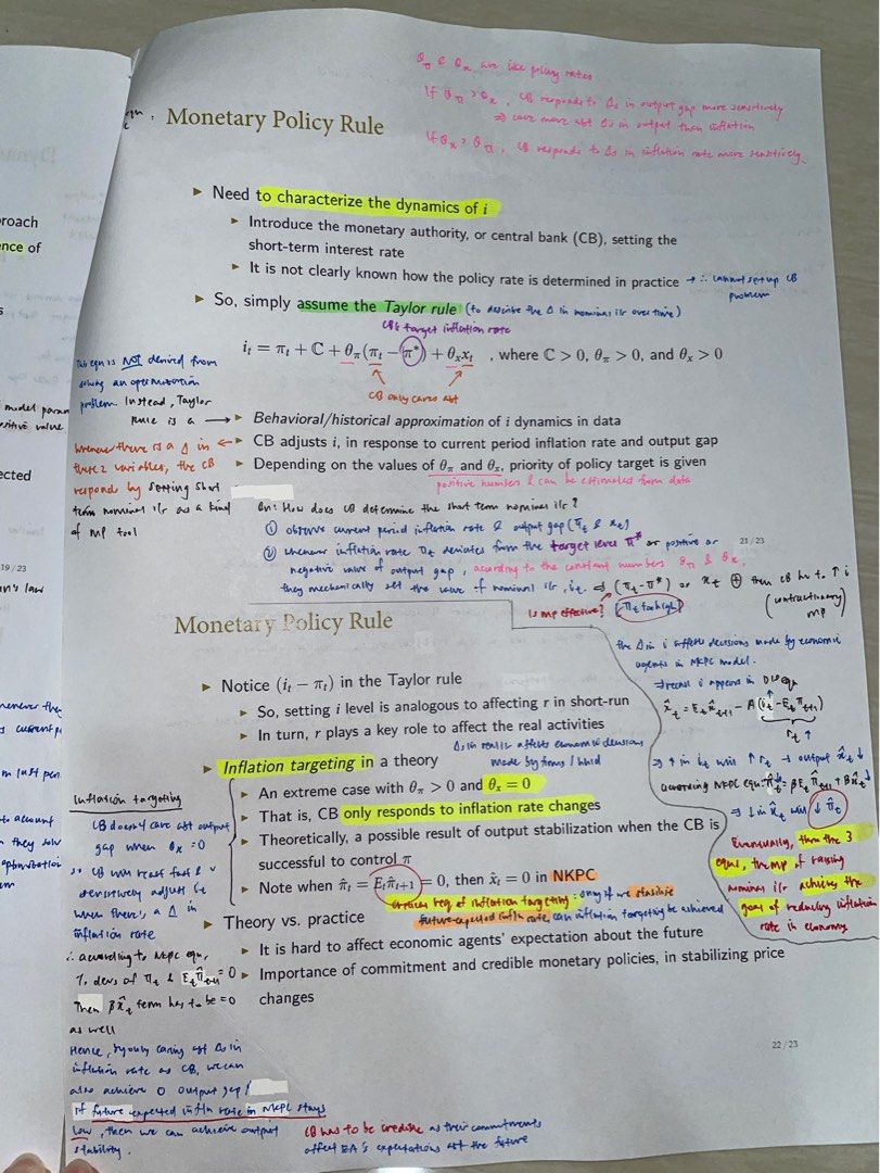 EC4307 Annotated Printed Notes, Hobbies & Toys, Books & Magazines ...