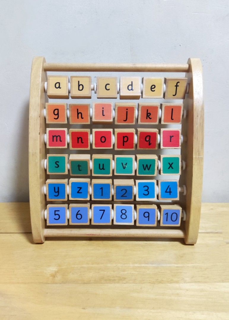 ELC Alphabet & Numbers Wooden Abacus, Hobbies & Toys, Toys & Games on ...