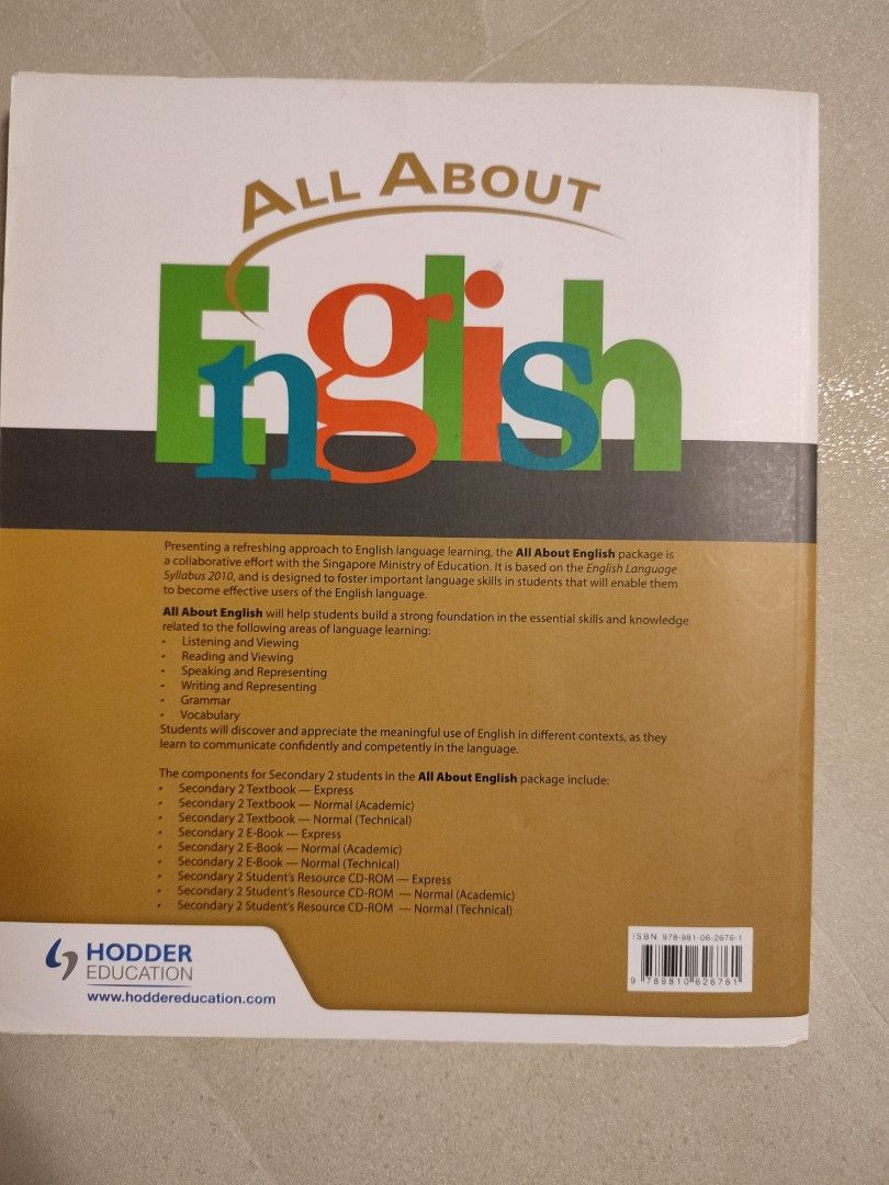 English Textbook for Secondary 2 Express, Hobbies & Toys, Books ...