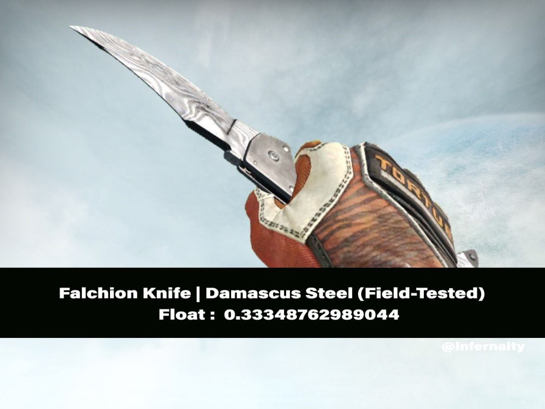 Falchion Knife Damascus Steel FT CSGO SKINS KNIVES, Video Gaming ...