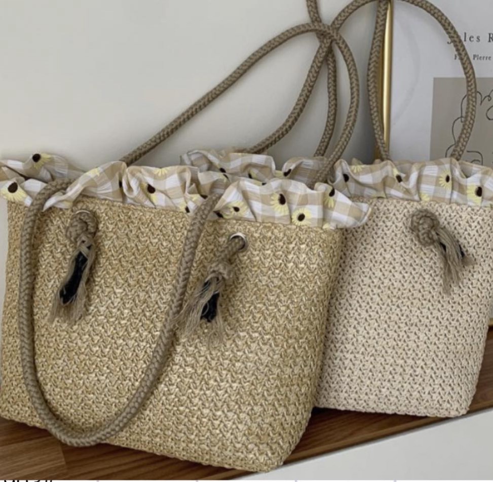 Rattan bag, Women's Fashion, Bags & Wallets, Shoulder Bags on Carousell