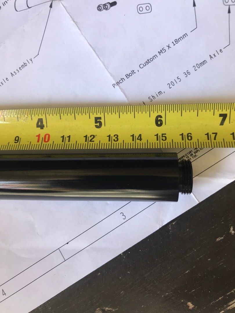 Fox 36 20mm fork pinch axle Mountain Bike MTB, Sports Equipment ...