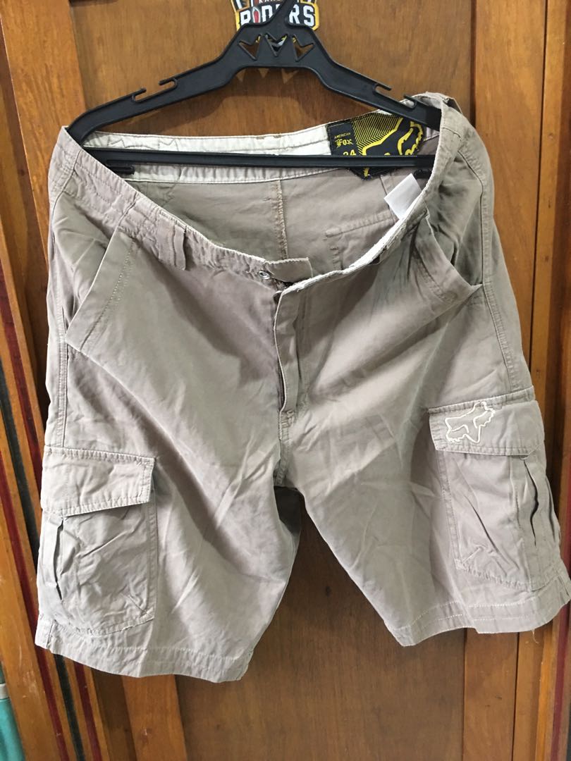FOX cargo short, Men's Fashion, Bottoms, Shorts on Carousell