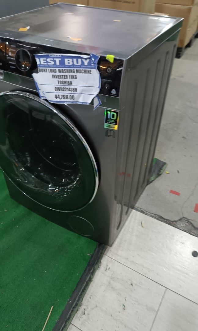Front load washing machine 11kg Toshiba Mode of payment Cash Gcash Card ...