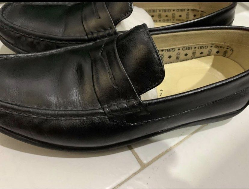 Gibi Leather Black Regular Boys School Shoes Size 9, Men's Fashion ...