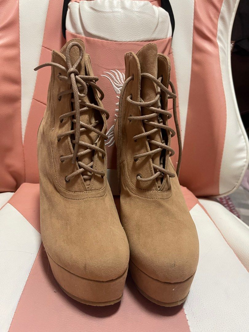 GIBI SHOES - HIGH BOOTS COFFEE COLOR, Women's Fashion, Footwear, Boots ...