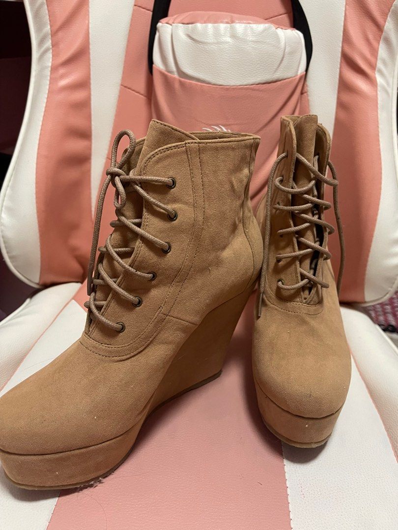 GIBI SHOES - HIGH BOOTS COFFEE COLOR, Women's Fashion, Footwear, Boots ...