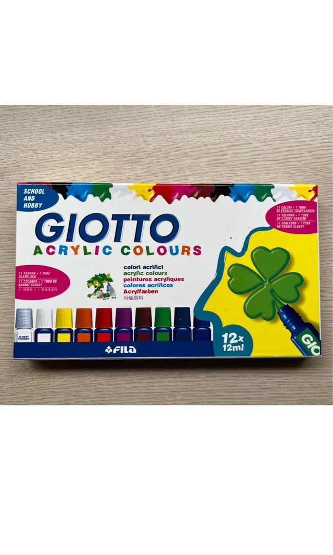 Giotto acrylic paint set, Hobbies & Toys, Stationery & Craft, Art ...