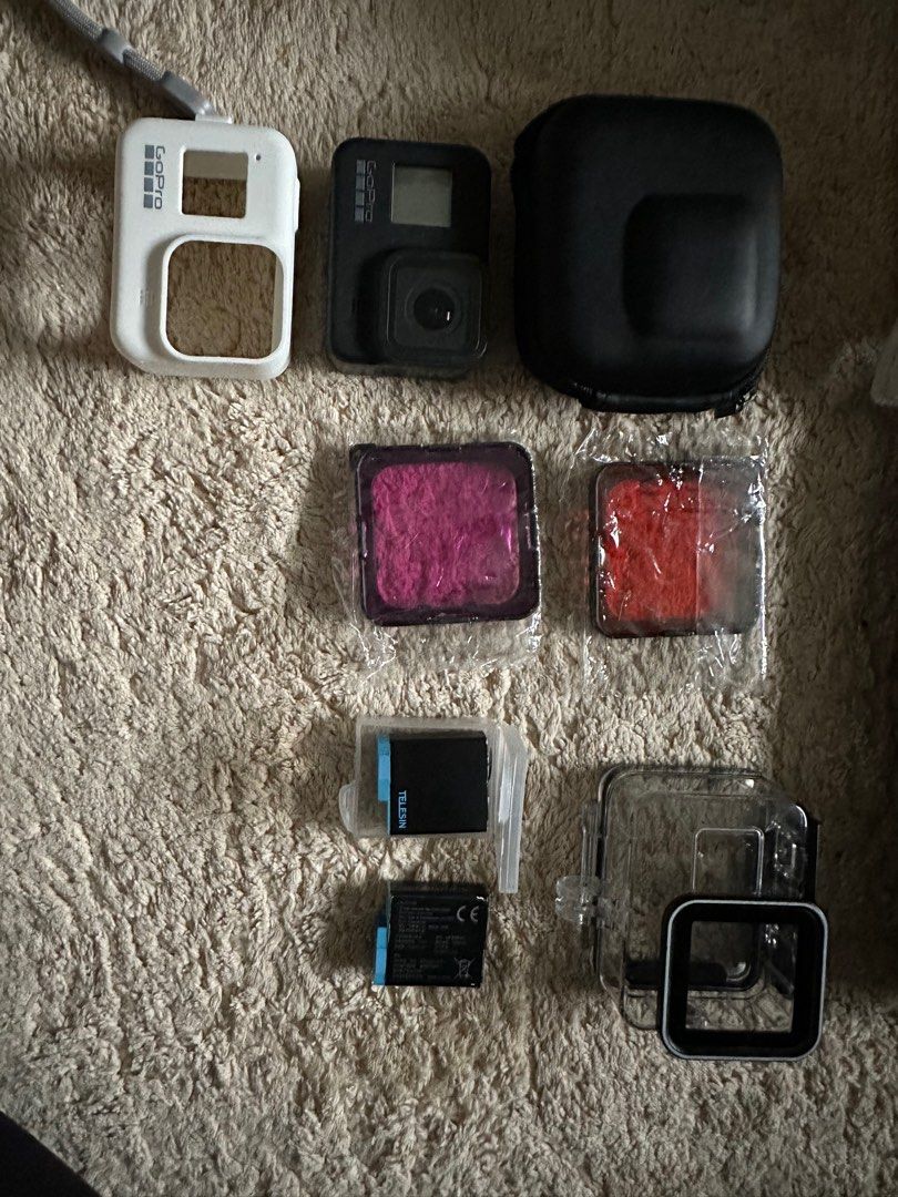 GoPro Hero 8 + accessories, Photography, Cameras on Carousell