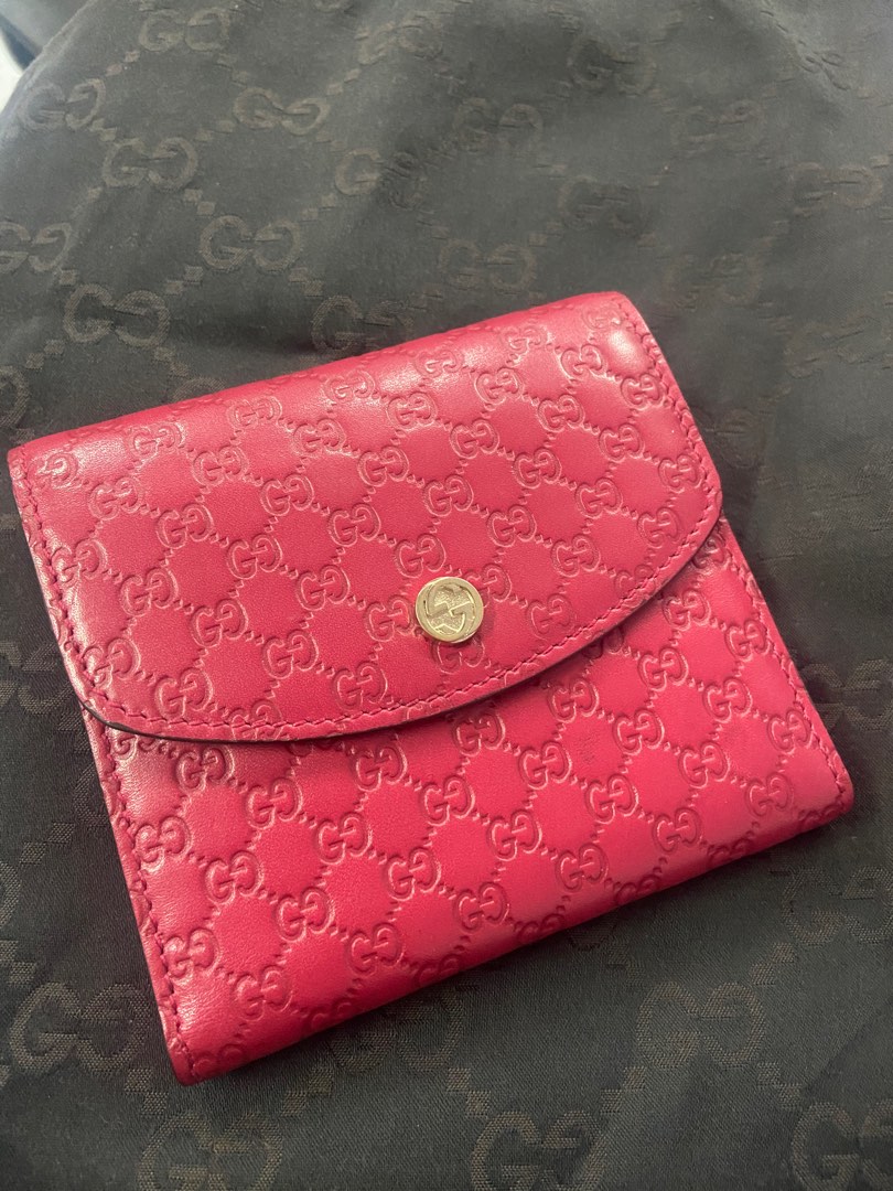 Gucci Red Wallet, Luxury, Bags & Wallets on Carousell