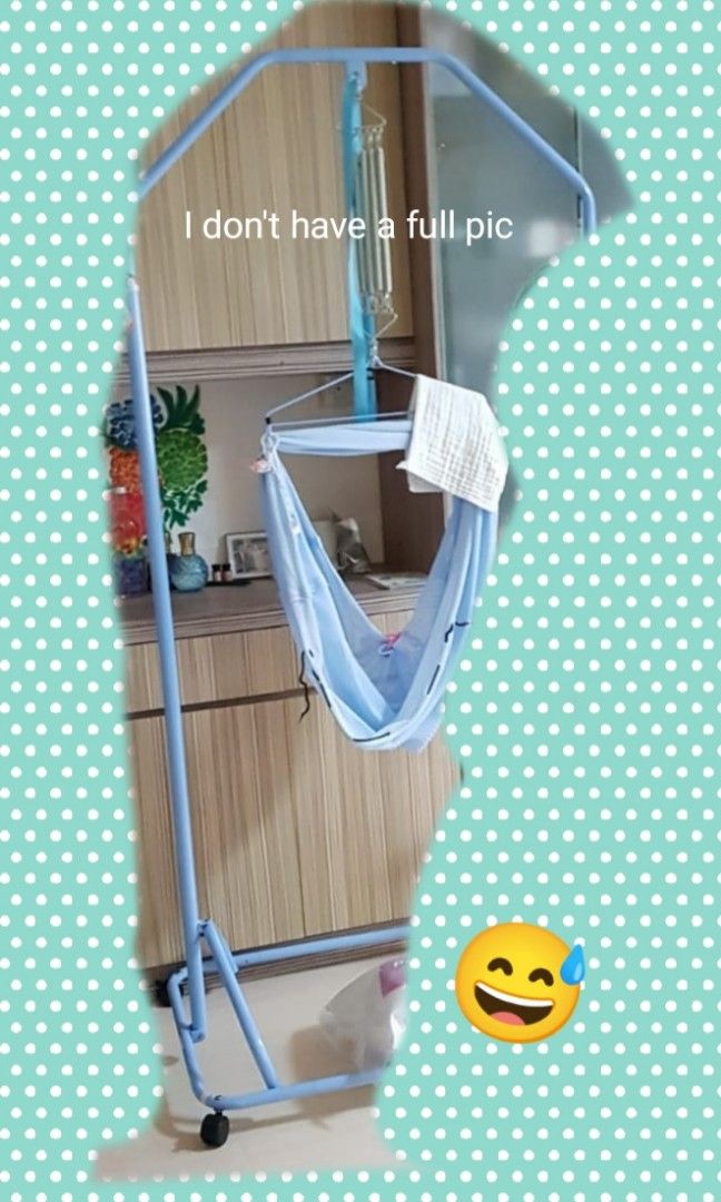 Hammock spring cradle with stand (yaolan for new born baby), Babies ...