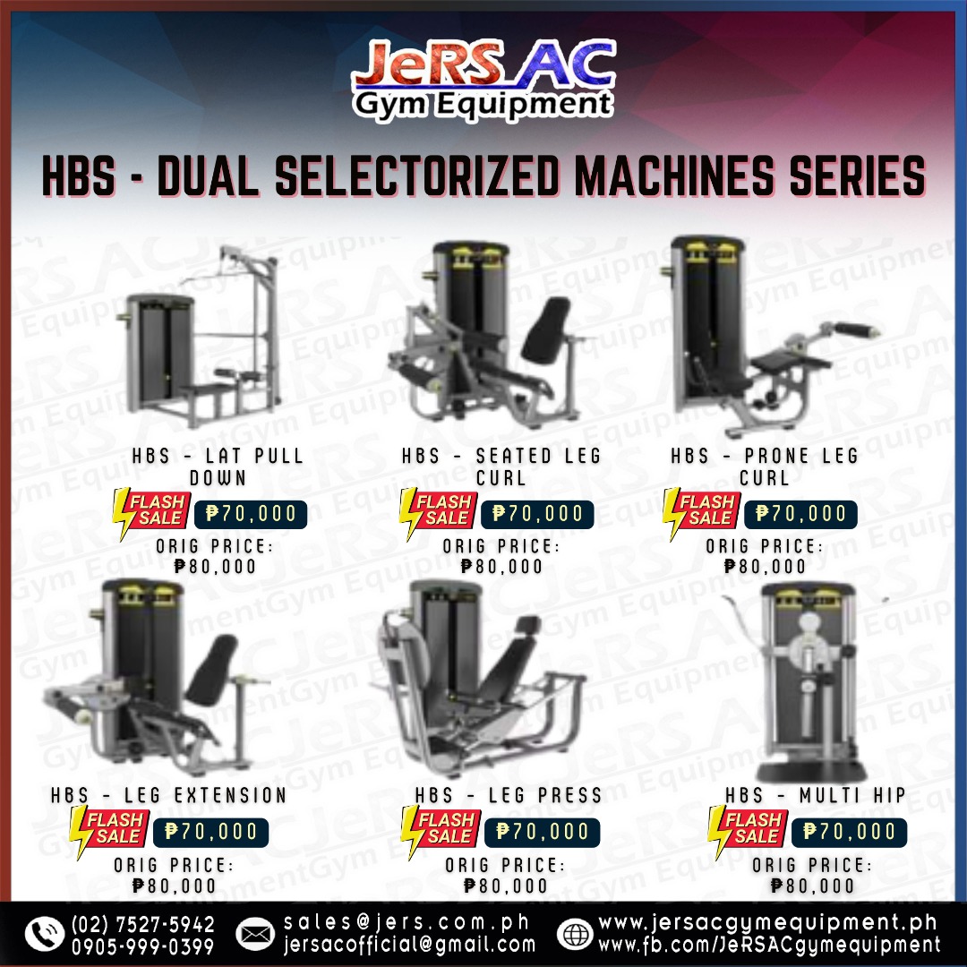 HBS - Dual Selectorized Machines Series, Sports Equipment, Exercise ...