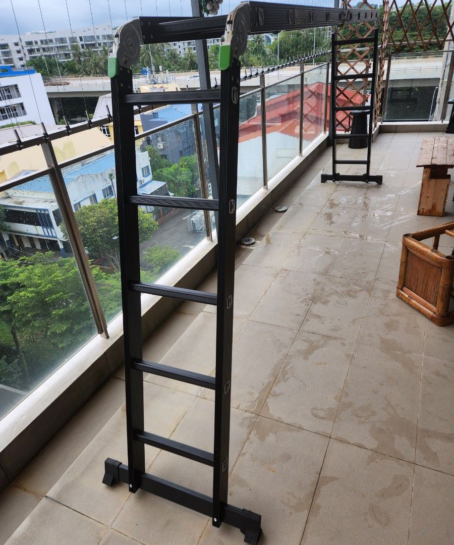 Heavy duty collapsible ladder [5mm thick], Furniture & Home Living ...